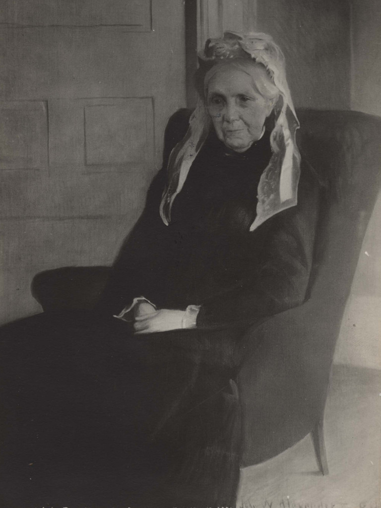 Mrs. Wheaton Sits for Portrait | College History | Wheaton College ...